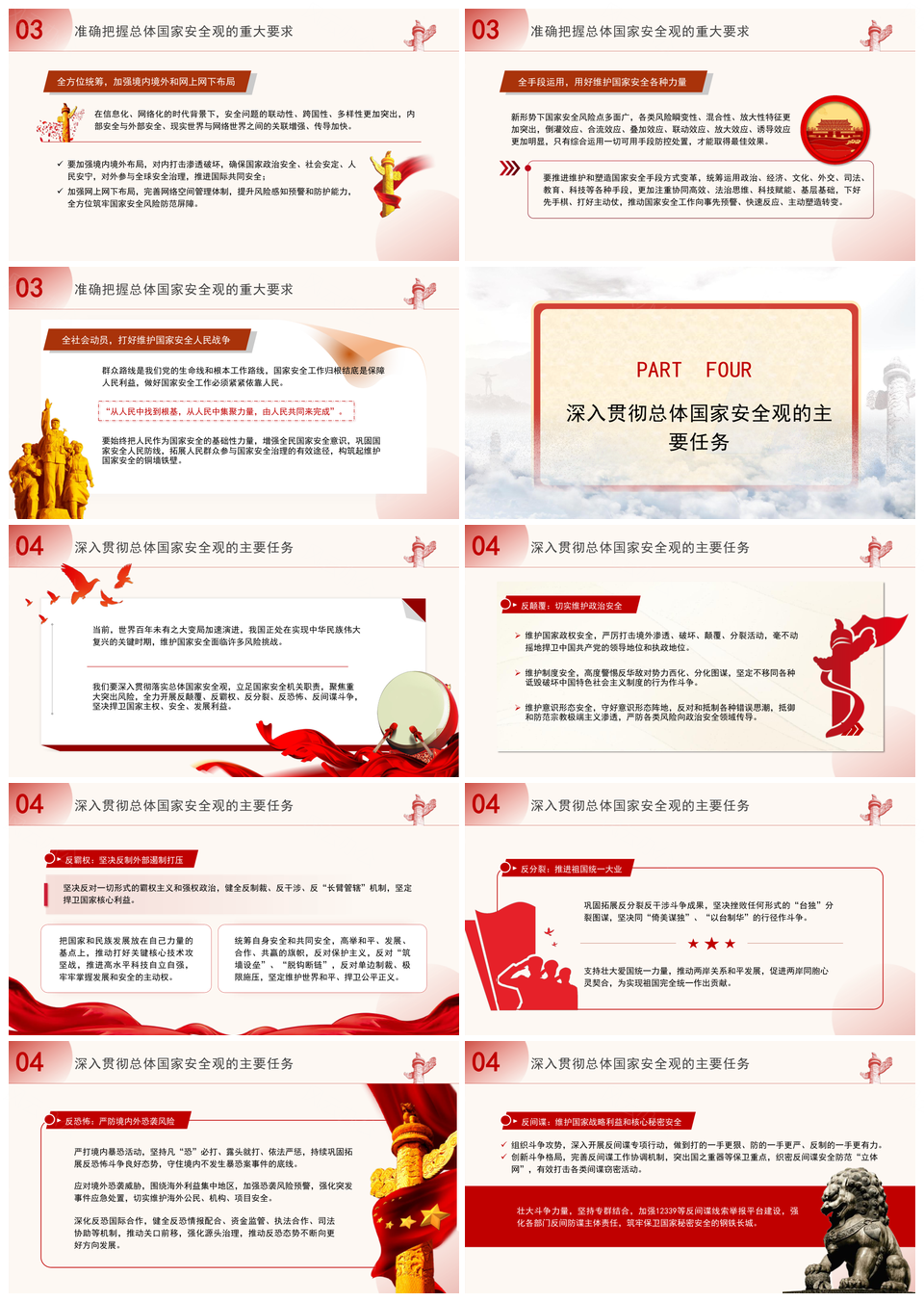 贯彻总体国家安全观党课PPT下载-2024贯彻总体国家安全观专题党课PPT模板_风云办公