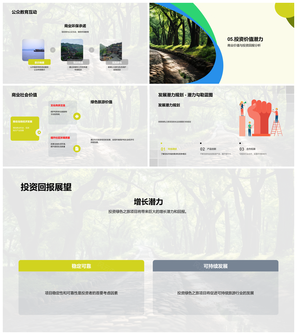 生态旅游的项目实施与运作PPT下载-生态旅游绿色项目创业路演专家析盈利趋势PPT模板_风云办公